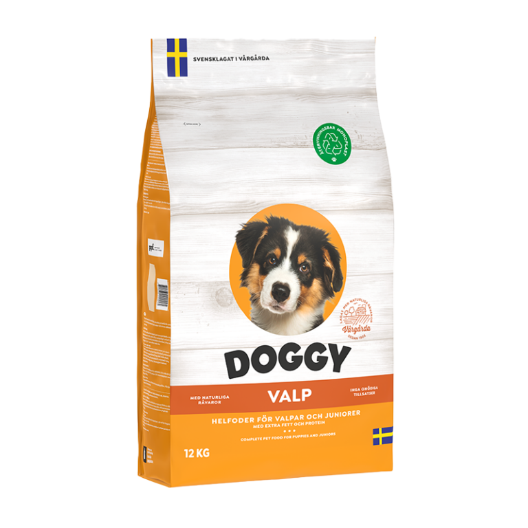 Doggy Valp - Valpfoder - Svenskt torrfoder till valp | Doggy